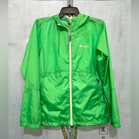 Columbia | Jackets & Coats | Nwot Columbia Neon Green Windbreaker ...